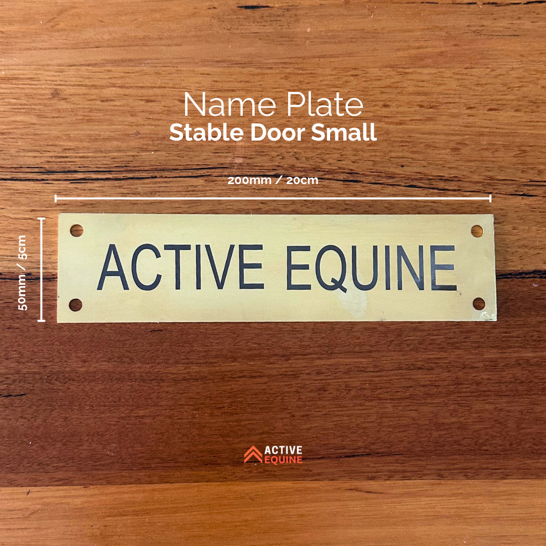 Engraved Stable Door Name Plate (Small) – Active Equine
