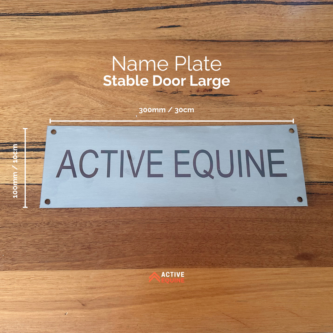 Engraved Stable Door Name Plate (Large) – Active Equine
